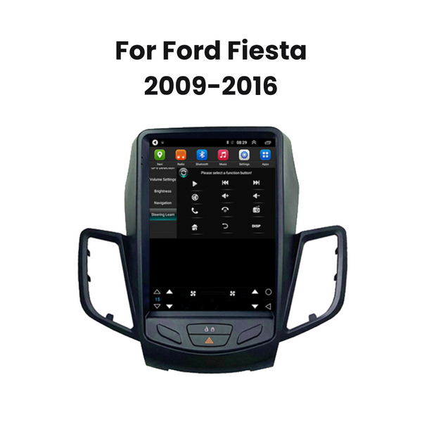 9.7 Inch Tesla Style Ford Fiesta Android 12 Car Stereo Head Unit with ...